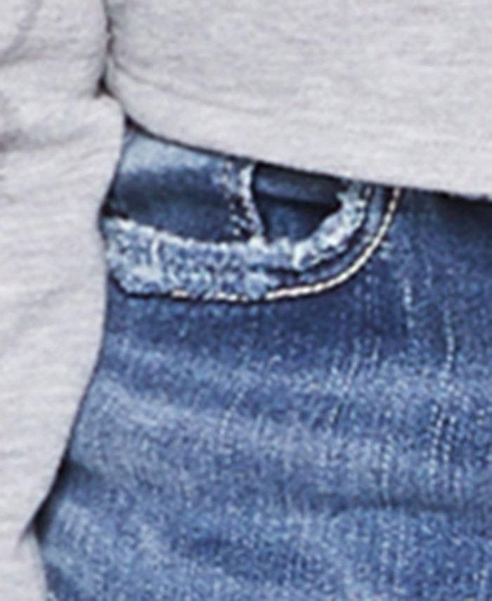 Silver Jeans Co. Plus Size Sam Distressed Boyfriend-Fit Jeans - Macy's