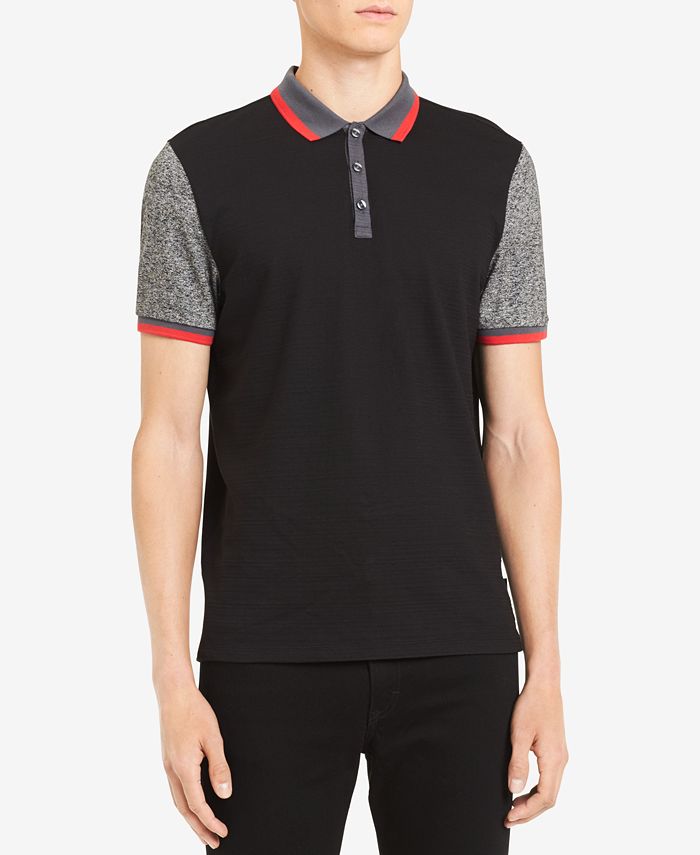 Calvin Klein Men's Tri-Color Polo - Macy's