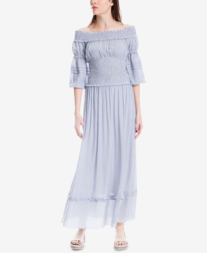 Max Studio London Smocked Maxi Dress, Created for Macy's - Macy's