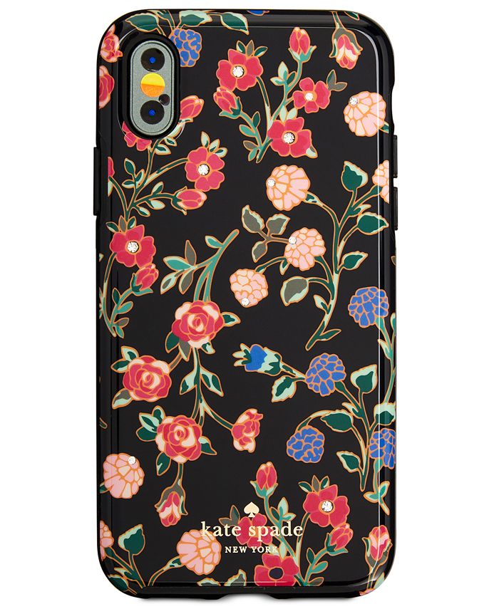 kate spade new york Jeweled Mini Bloom iPhone X Case - Macy's