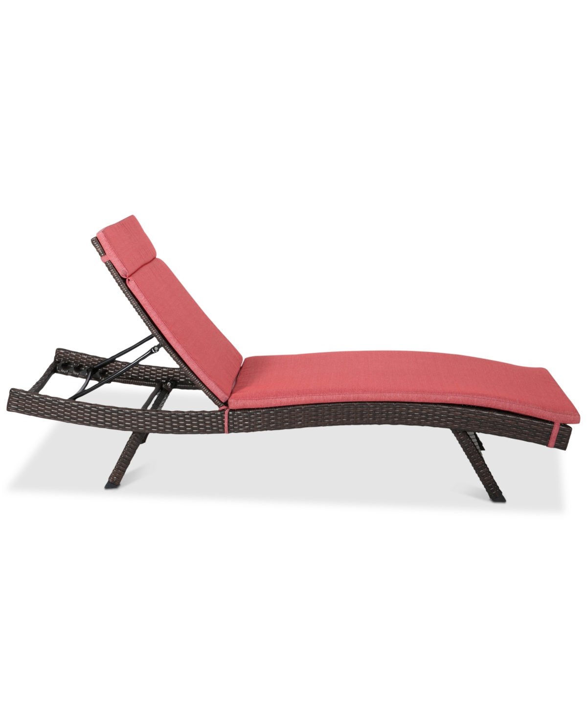 Click here for Justin Outdoor Chaise Lounge - Brown prices