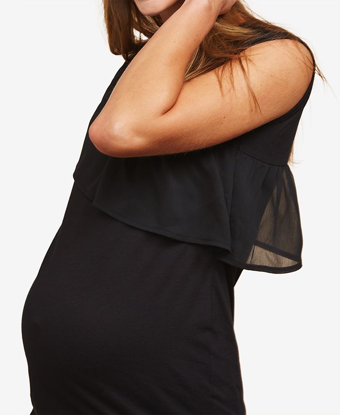 Motherhood Maternity Ruffled Top - Macy's