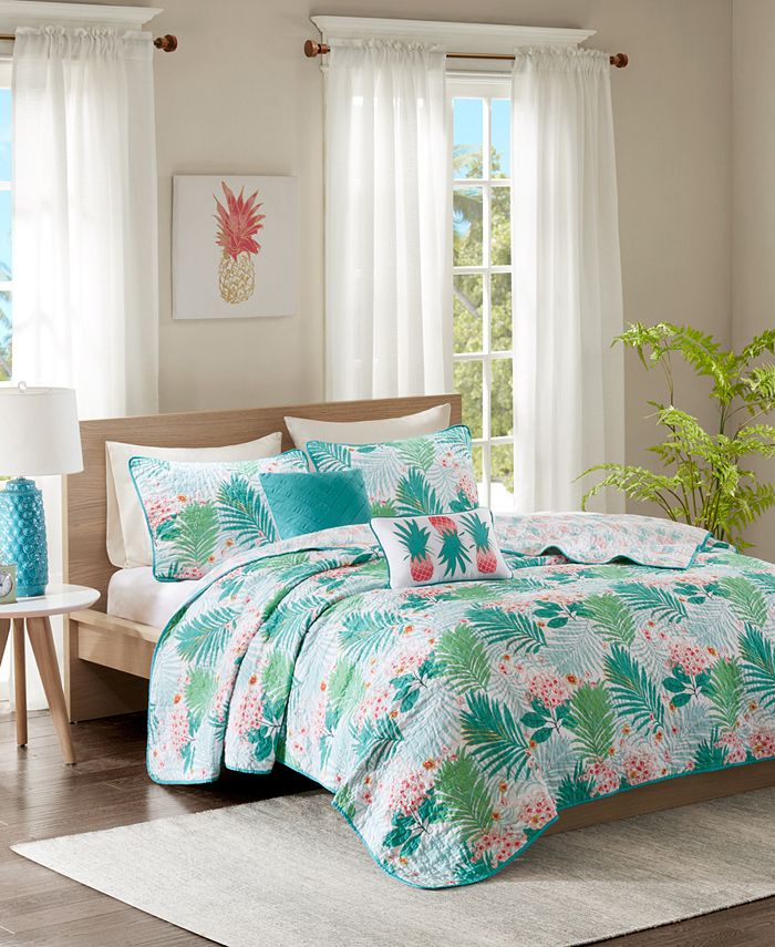 Intelligent Design Tropicana 4-Pc. Twin/Twin XL Coverlet Set - Macy's