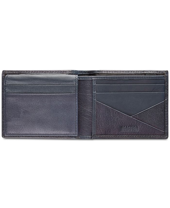 Kenneth Cole Reaction Men's Textured Leather Passcase Wallet - Macy's