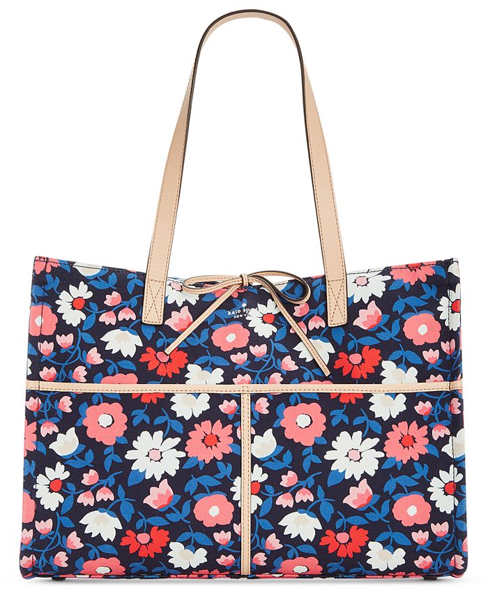 kate spade new york Canvas Sam Large Tote - Macy's