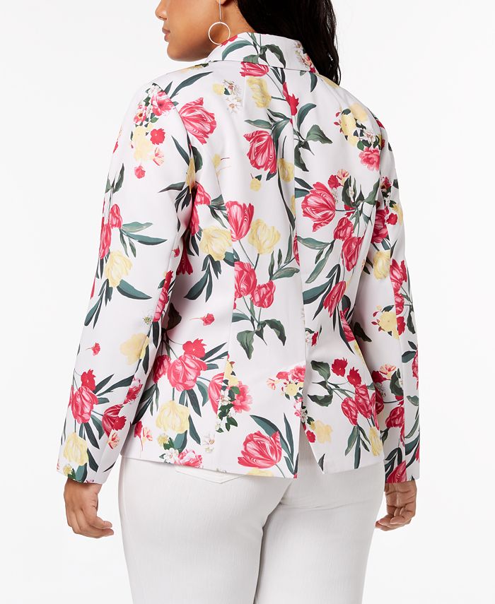 Inc International Concepts I N C Plus Size Floral Print Blazer