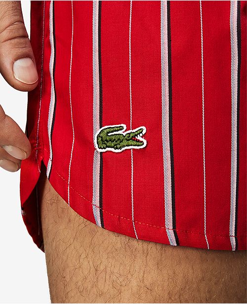 Lacoste Men's 3-Pack. Printed Woven Boxers - Underwear & Undershirts ...