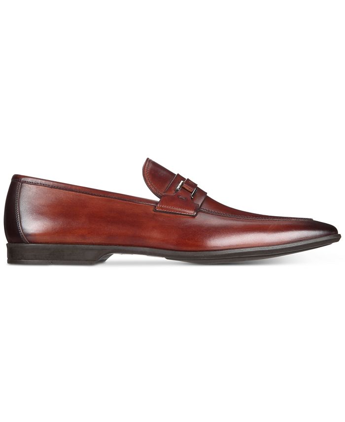 Massimo Emporio Men's Strap Leather Bit Moc-Toe Loafers, Created for ...