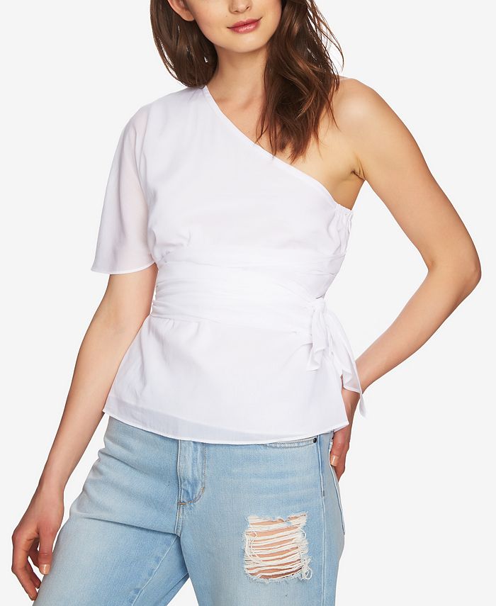 1.STATE One-Shoulder Wrap Top - Macy's