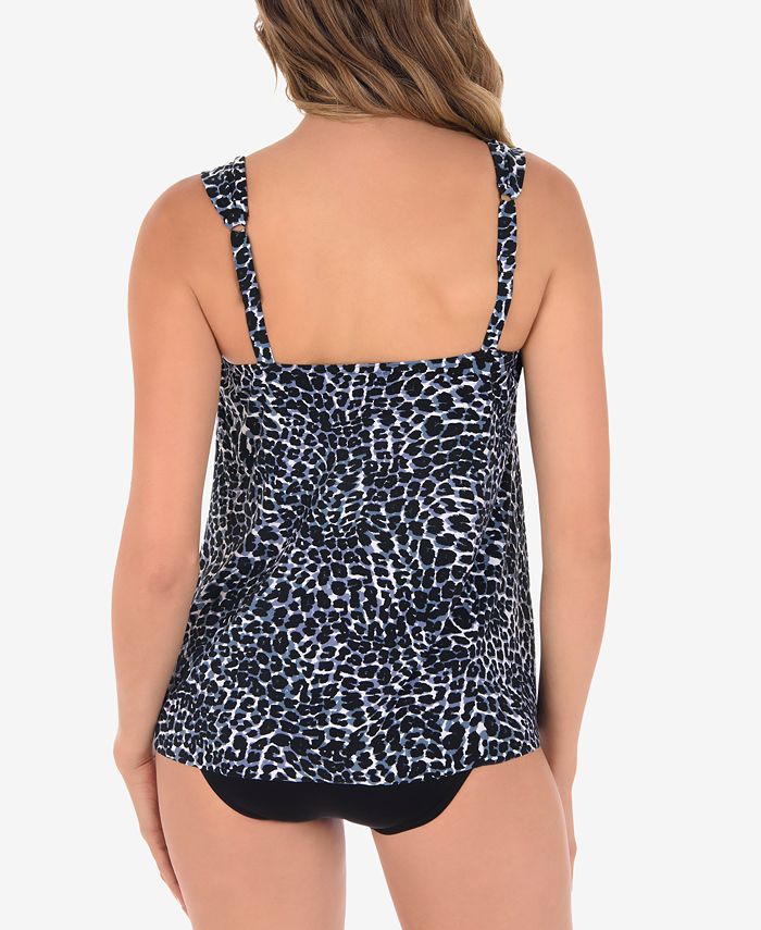 Miraclesuit Luxe Leopard-Print Underwire Tankini Top - Macy's