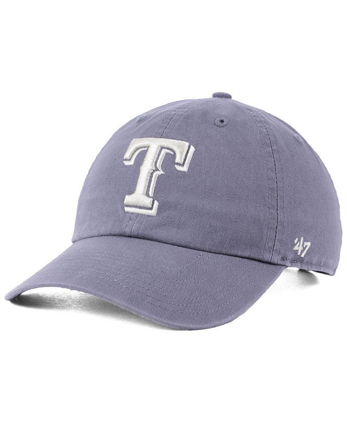 '47 Brand Texas Rangers Dark Gray CLEAN UP Cap - Macy's