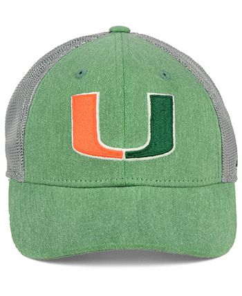 adidas Miami Hurricanes Heathered Team Flex Cap - Macy's