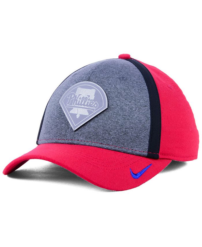 Nike Philadelphia Phillies Team Color Reflective Swooshflex Cap - Macy's