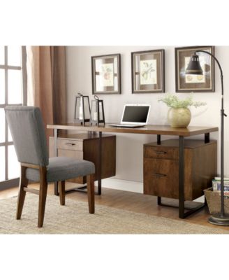 Valencia Home Office Double Pedestal Desk - Macy's