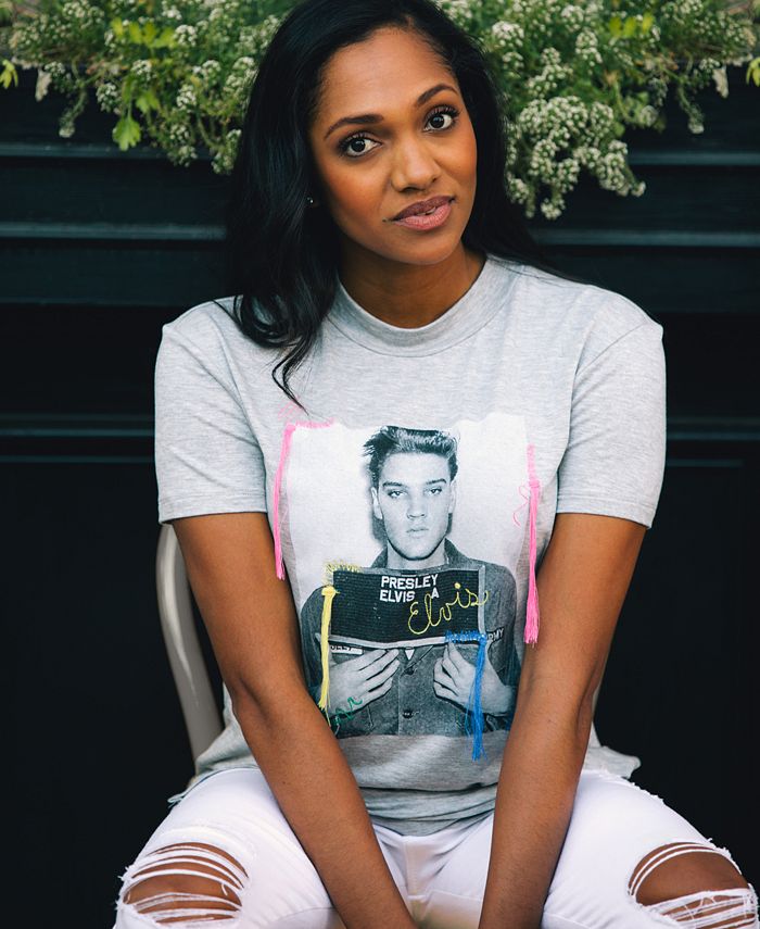 True Vintage Elvis Graphic Tassel-Detail T-Shirt - Macy's