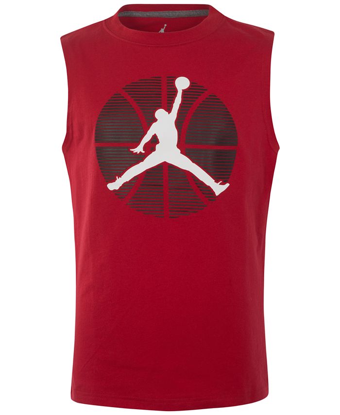 Jordan Big Boys Hoops-Print Cotton Tank - Macy's