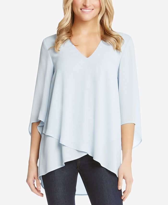 Karen Kane Crossover Draped Top - Macy's