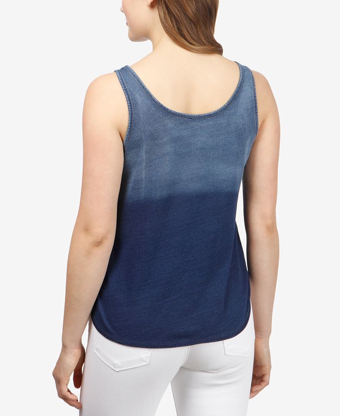 Lucky Brand Cotton Embroidered Tank Top - Macy's