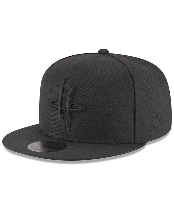 New Era Houston Rockets Blackout 59FIFTY Fitted Cap - Macy's