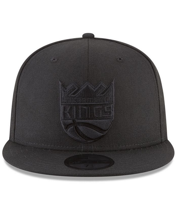 New Era Sacramento Kings Blackout 59FIFTY Fitted Cap - Macy's