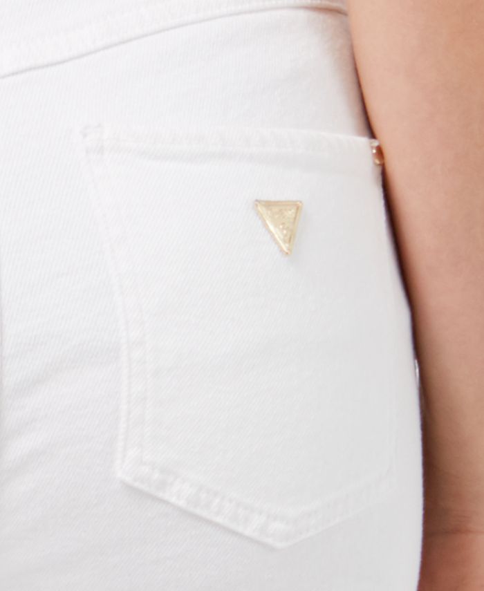 GUESS Gilded White 1981 Flared Button-Fly Jeans - Macy's