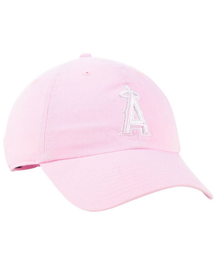 '47 Brand Los Angeles Angels Pink CLEAN UP Cap - Macy's
