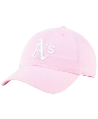 '47 Brand Oakland Athletics Pink CLEAN UP Cap - Macy's