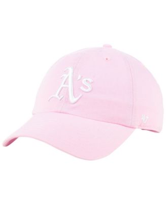 '47 Brand Oakland Athletics Pink CLEAN UP Cap - Macy's