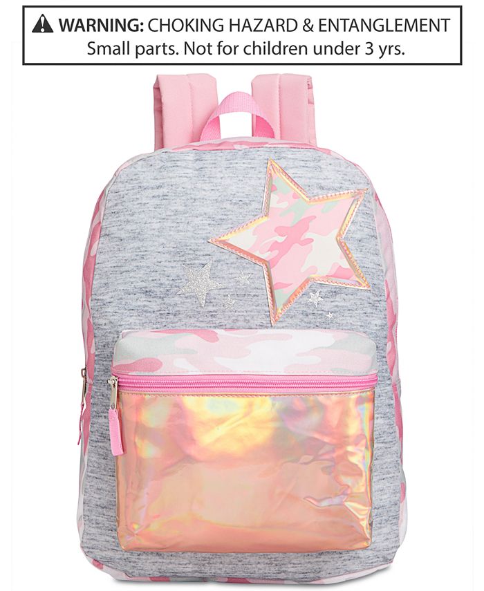Global Design Concepts Little & Big Girls Camo-Star Backpack - Macy's