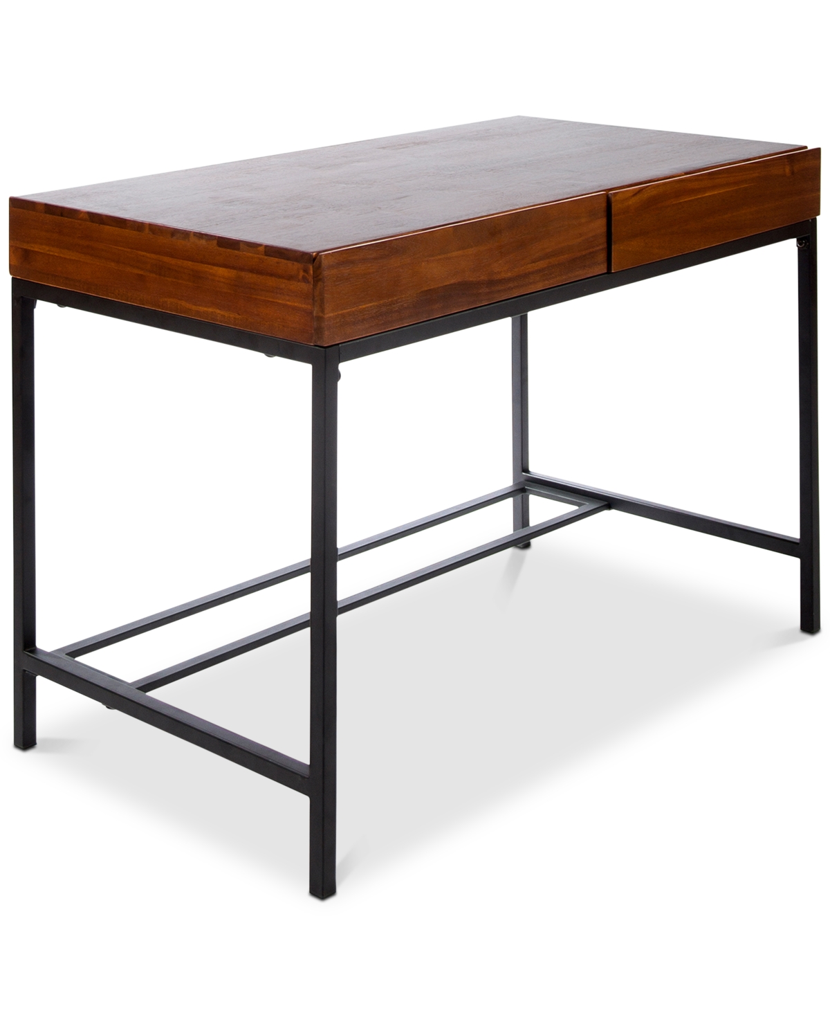 Click here for Morgan Industrial Acacia Wood Storage Desk with Ru... prices