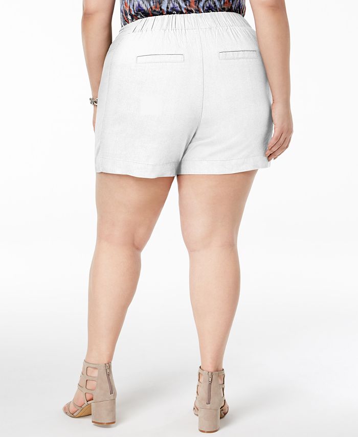 INC International Concepts I.N.C. Plus Size Drawstring Shorts, Created ...