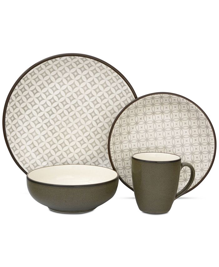 Sango Crystal Gray 16-Pc. Dinnerware Set - Macy's