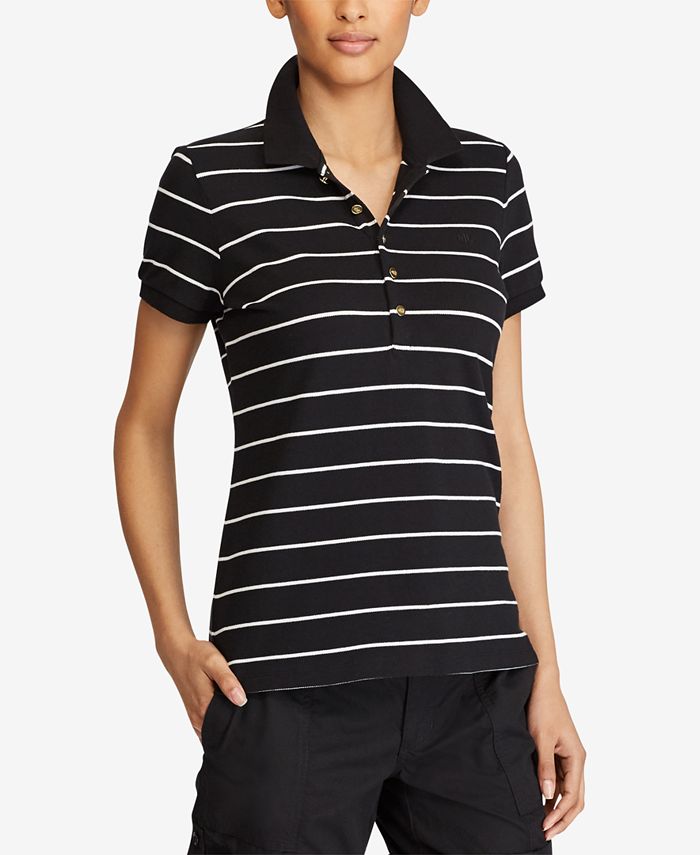 Lauren Ralph Lauren Monogram Mesh Polo - Macy's