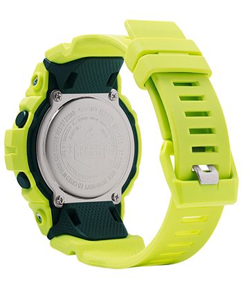 G-Shock Men's Analog-Digital Step Tracker Yellow Resin Strap Watch 48 ...