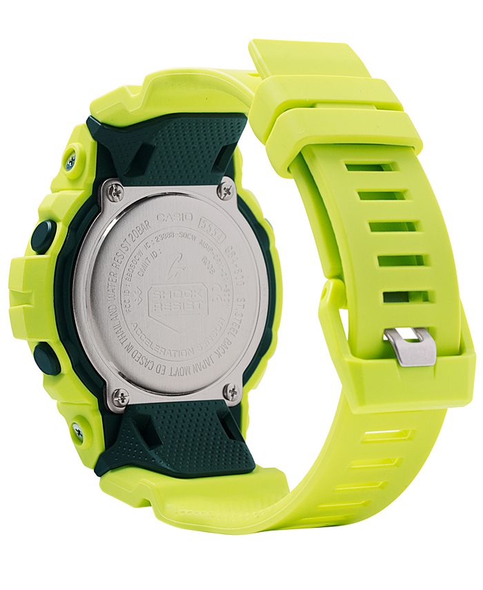 G-Shock Men's Analog-Digital Step Tracker Yellow Resin Strap Watch 48 ...