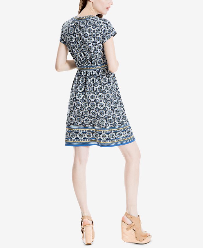 Max Studio London Printed Faux-Wrap Dress, Created for Macy's - Macy's