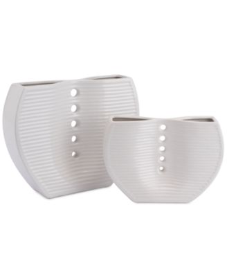 Zuo Pins White Divided Vase Collection - Macy's