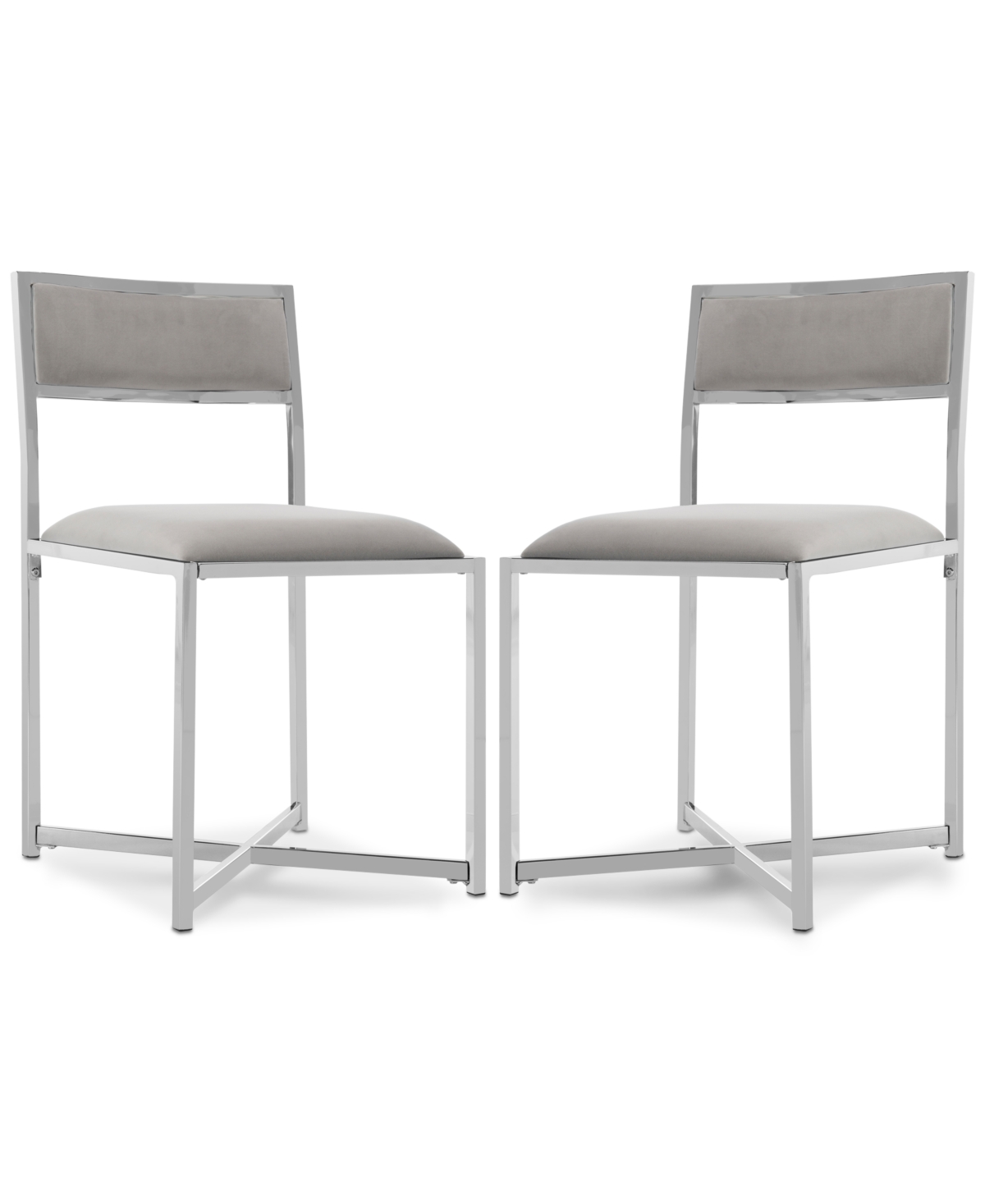 Click here for Kasane Side Chair (Set Of 2) - Grey prices