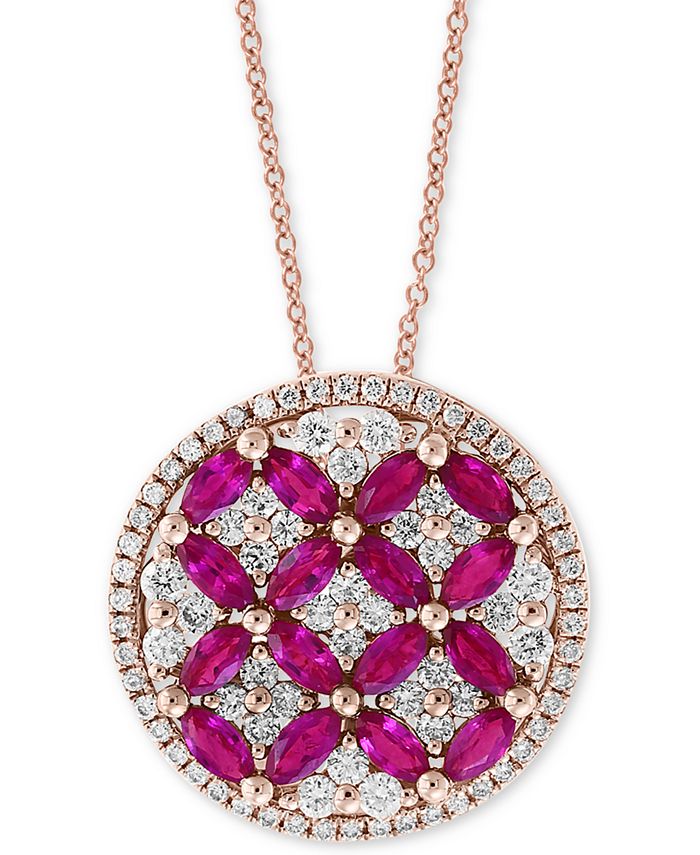 EFFY Collection Amoré by EFFY® Ruby (1-1/2 ct. t.w.) & Diamond (7/8 ct ...