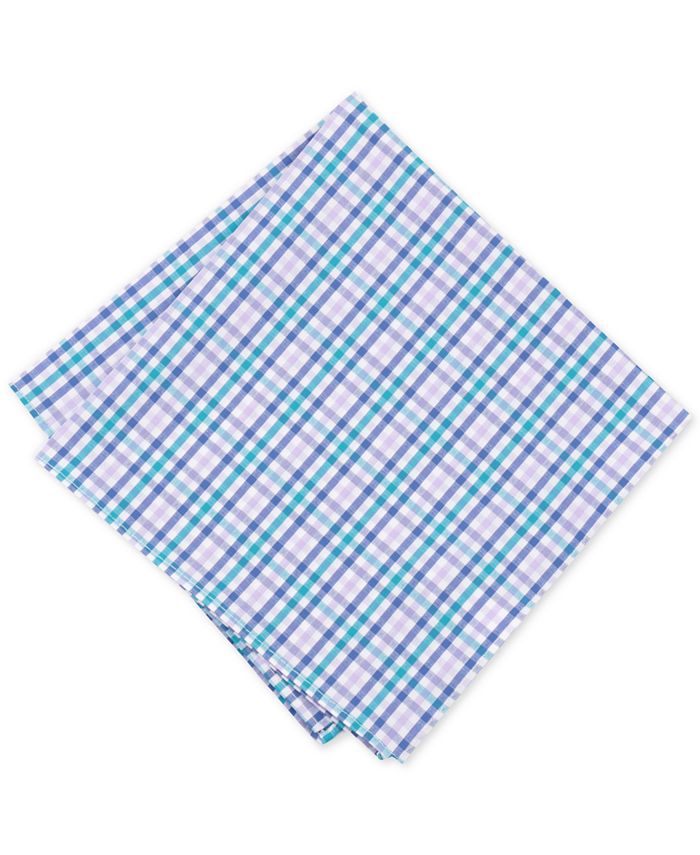 Bar III Men's Multi-Dobby Gingham Pocket Square, Created for Macy's ...