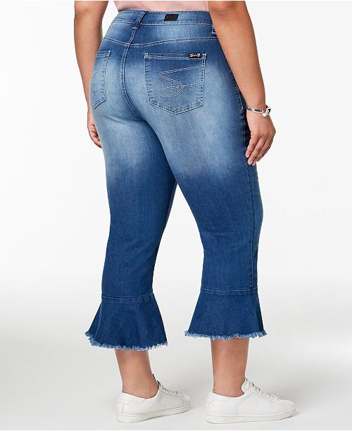 Seven7 Jeans Seven7 Trendy Plus Size Cropped Skinny Jeans - Jeans ...