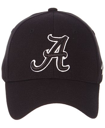 Zephyr Alabama Crimson Tide Black/White Stretch Cap - Macy's