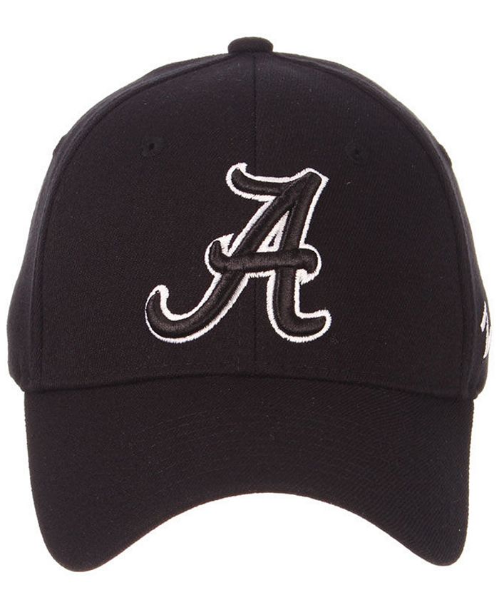 Zephyr Alabama Crimson Tide Black/White Stretch Cap - Macy's