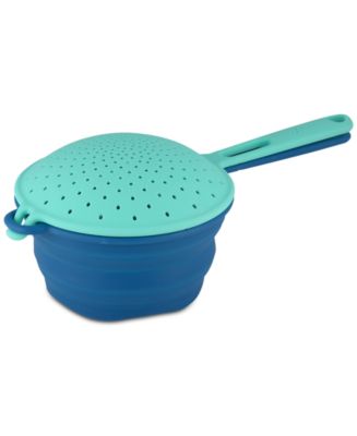 Fiesta 2-Pc. Collapsible Silicone Colander - Macy's