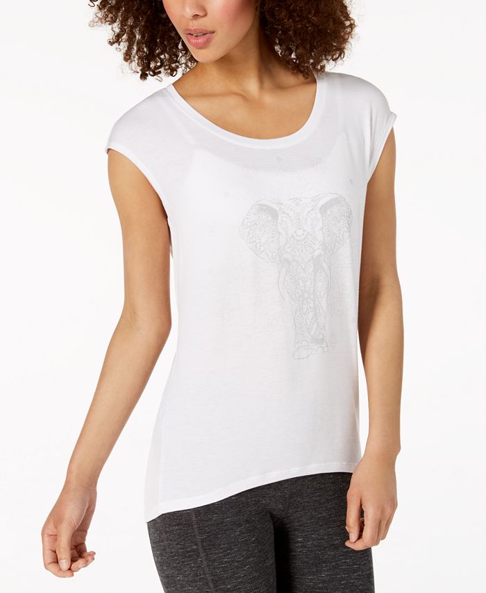 Gaiam Elephant Graphic Yoga Top - Macy's