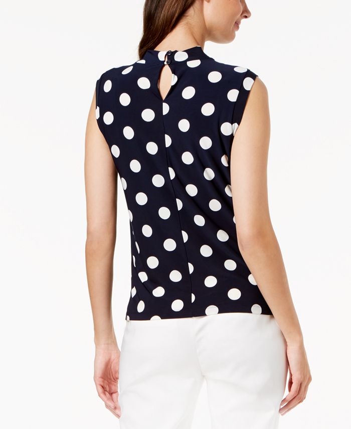 Tommy Hilfiger Polka-Dot Shell - Macy's