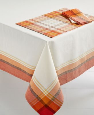 Arlee Monroe & Halmar Plaid Table Linens Collection - Macy's