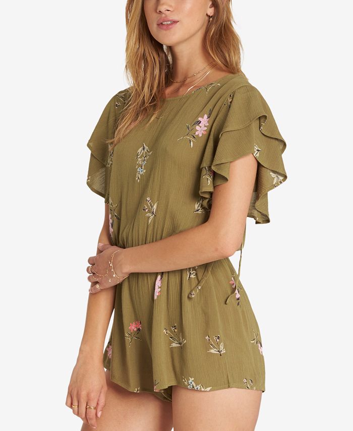 Billabong Juniors' Heavenly Fields Printed Romper - Macy's