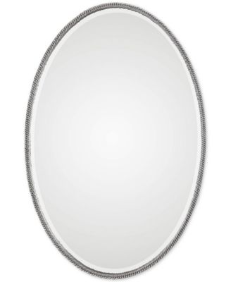 Uttermost Giana Oval Silver Mirror - Macy's