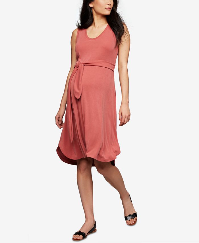 A Pea in the Pod Maternity Belted Dress - Macy's
